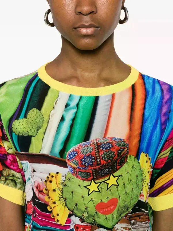 The Artistylist Cactus-print Mini Dress