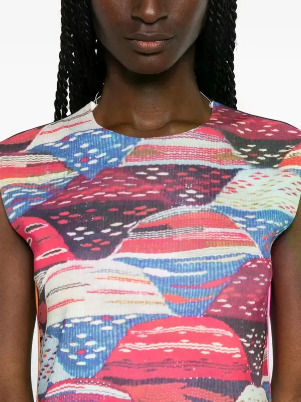 The Artistylist Graphic-print Mini Dress - Red