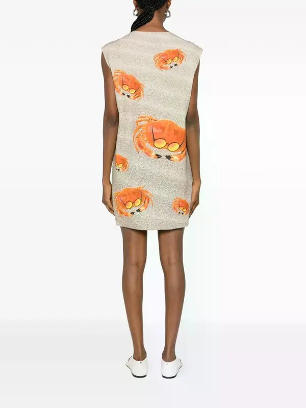 The Artistylist Crab Print Mini Dress
