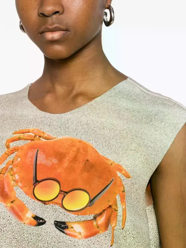 The Artistylist Crab Print Mini Dress