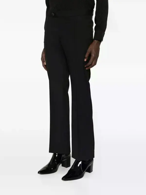 ERNEST W. BAKER Pressed-crease Flared Trousers