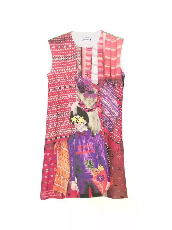 The Artistylist Graphic-print Mini Dress - Pink