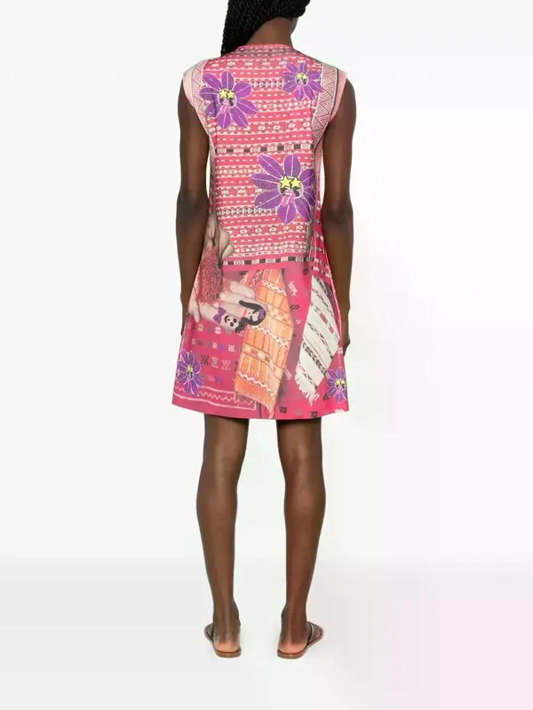 The Artistylist Graphic-print Mini Dress - Pink