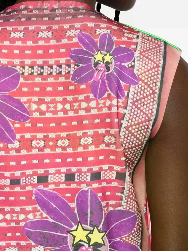 The Artistylist Graphic-print Mini Dress - Pink