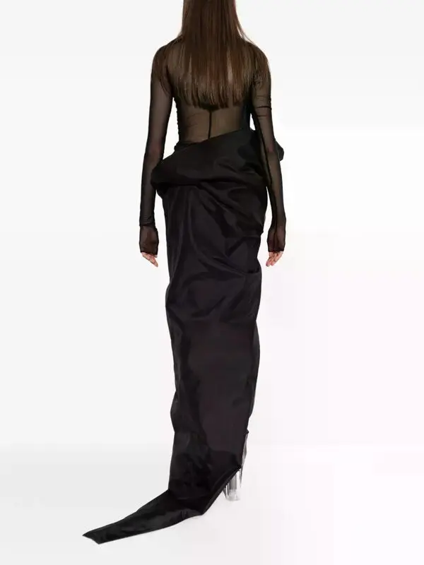 Rick Owens Draped Asymmetric Skirt
