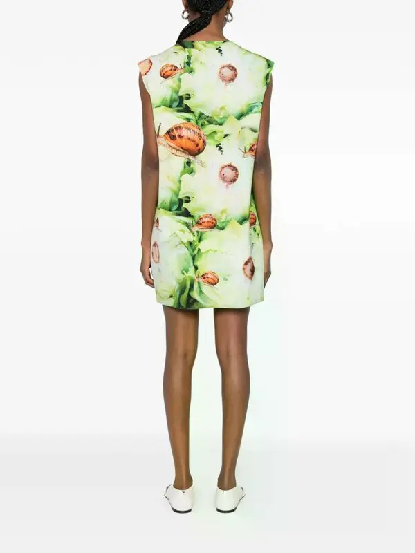 The Artistylist Snail-print Mini Dress