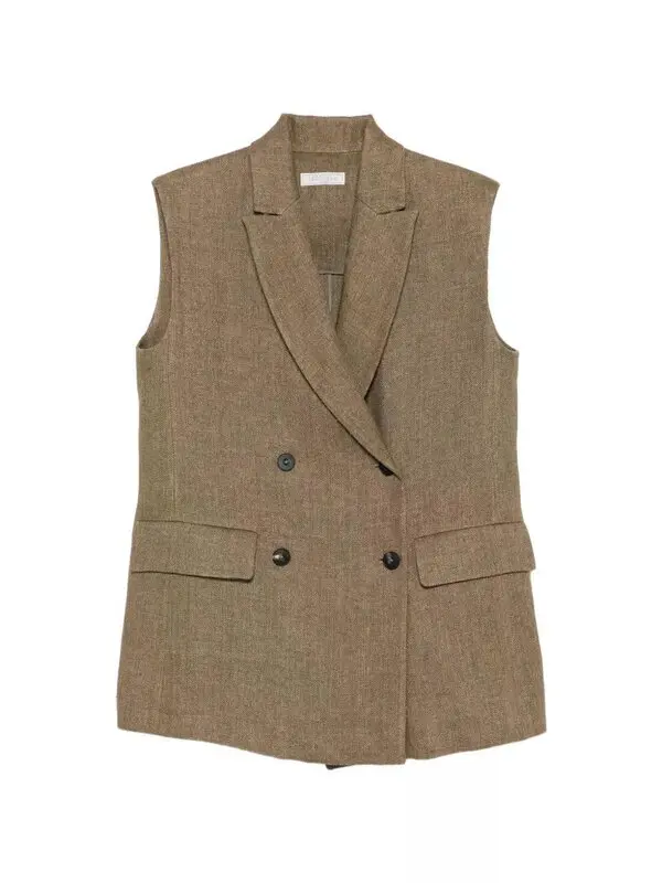 Antonelli Firenze Fernando Herringbone Waistcoat