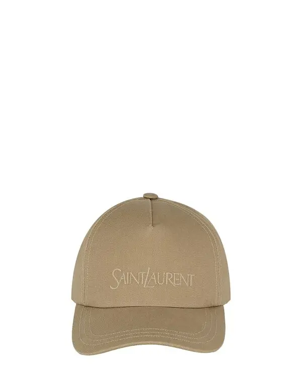 Saint Laurent Five-panel Baseball Cap - Beige