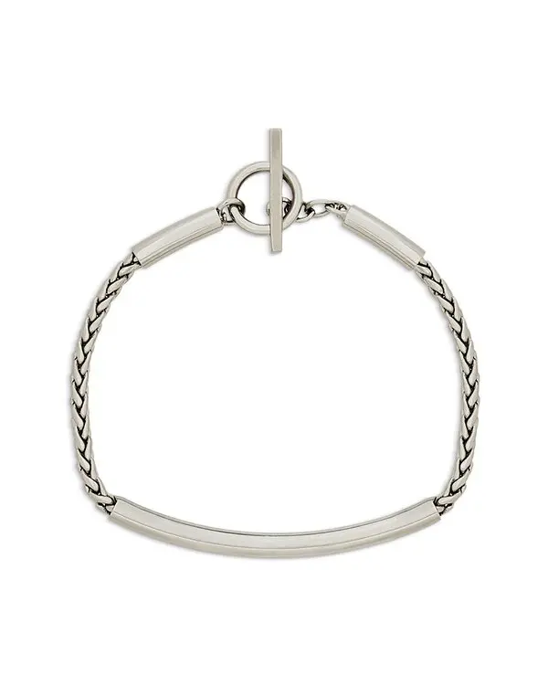 Saint Laurent Tube Chain Bracelet - Palladium