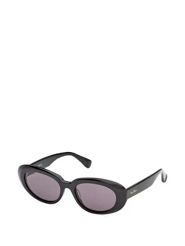 Max Mara Oval Frame Sunglasses - Black