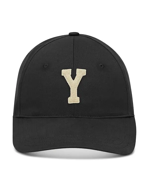 Saint Laurent Y Varsity Cap - Black And Ivory