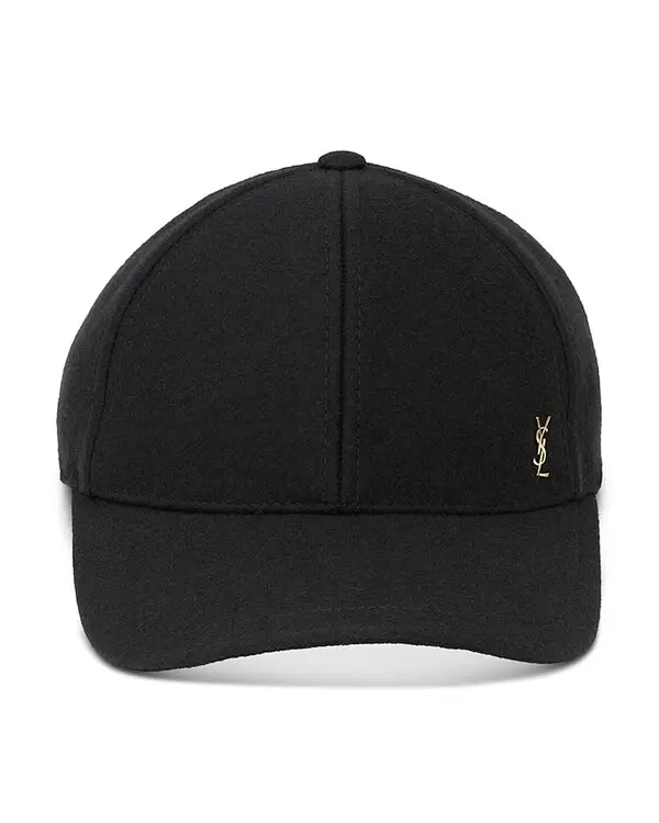 Saint Laurent Baseball Cap Cassandre - Black