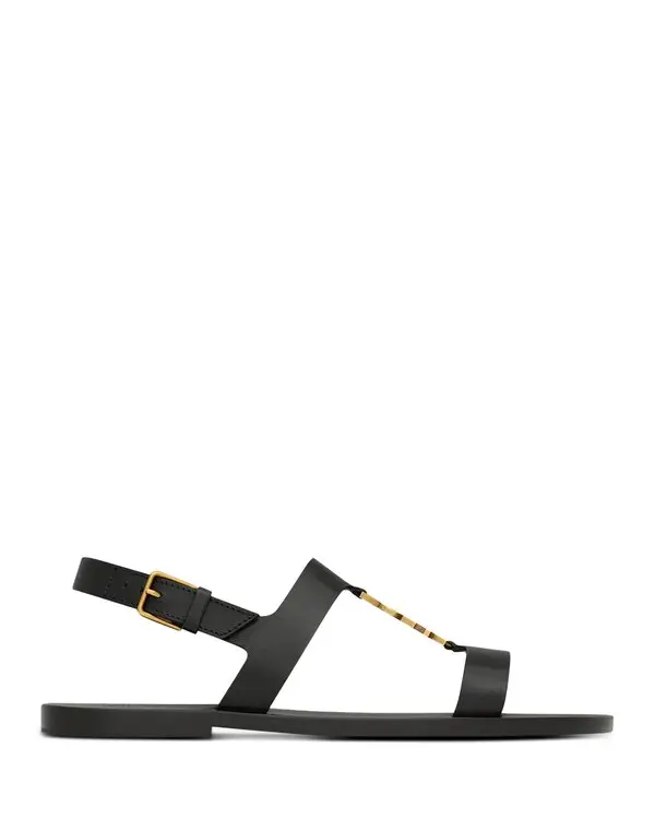 Saint Laurent Cassandre Flat Sandals