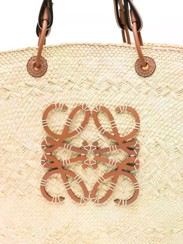 Loewe Anagram Woven Tote Bag - Neutrals