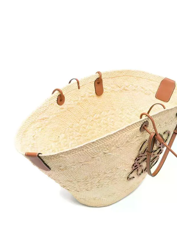 Loewe Anagram Woven Tote Bag - Neutrals