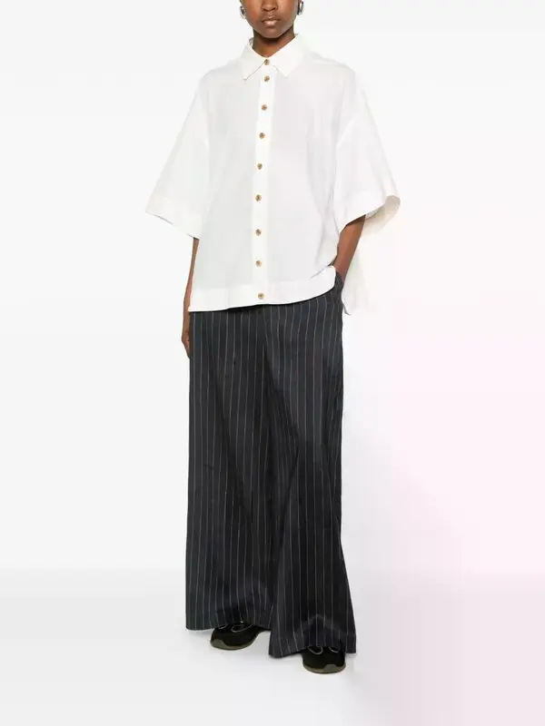 Soh Pinstriped Wide-leg Pants