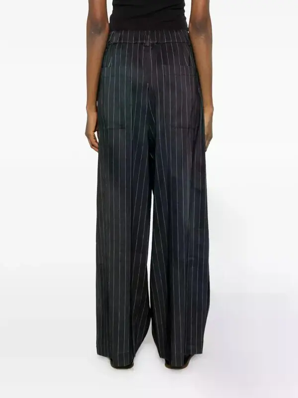 Soh Pinstriped Wide-leg Pants