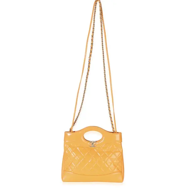 Chanel Shiny Crumpled Quilted Calfskin Mini 31 Shopping Bag