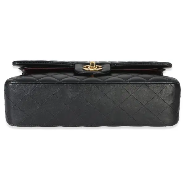 Chanel Quilted Lambskin Classic Double Flap Bag - Black