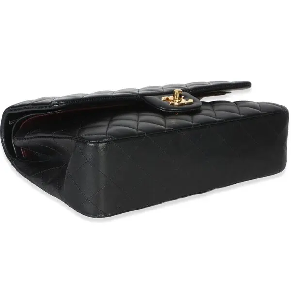 Chanel Quilted Lambskin Classic Double Flap Bag - Black