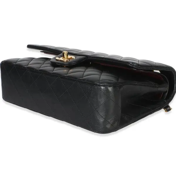 Chanel Quilted Lambskin Classic Double Flap Bag - Black