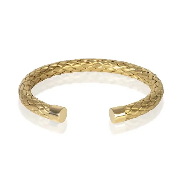 Roberto Coin Yellow Gold Woven Cuff Bracelet - Yellow_gold