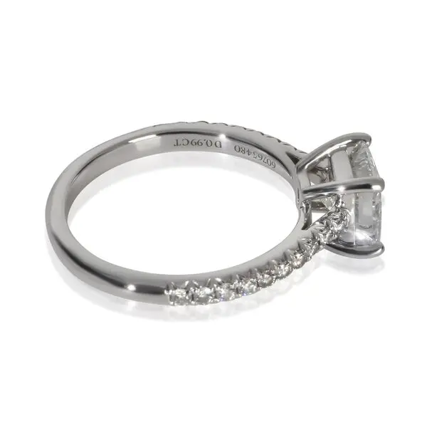Tiffany & Co. 0.99 Ct Princess Diamond Novo Engagement Ring