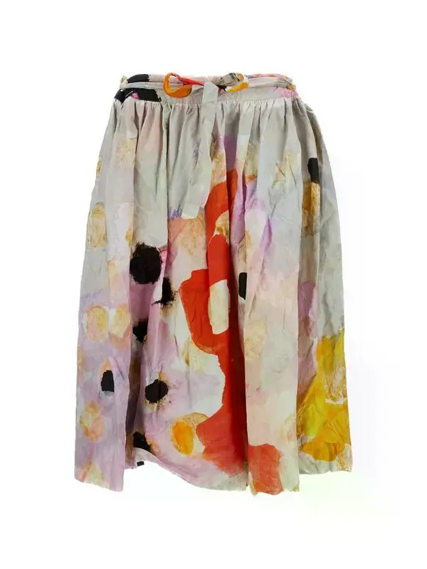 DANIELA GREGIS Printed Midi Skirt - Neutrals
