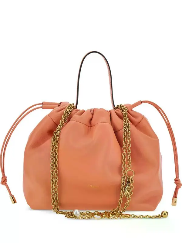 Chloé Drawstring Chain-link Tote Bag