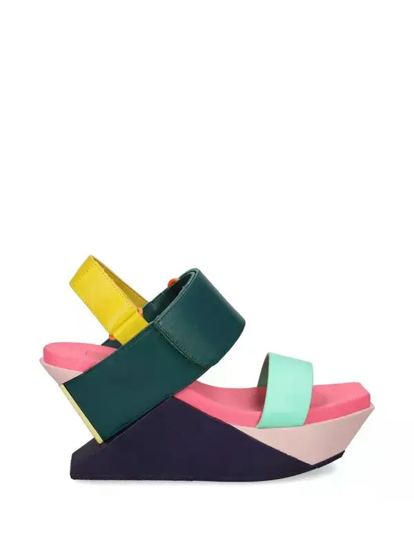 United Nude Delta Wedge Sandals - Green