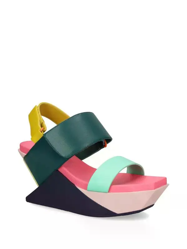 United Nude Delta Wedge Sandals - Green