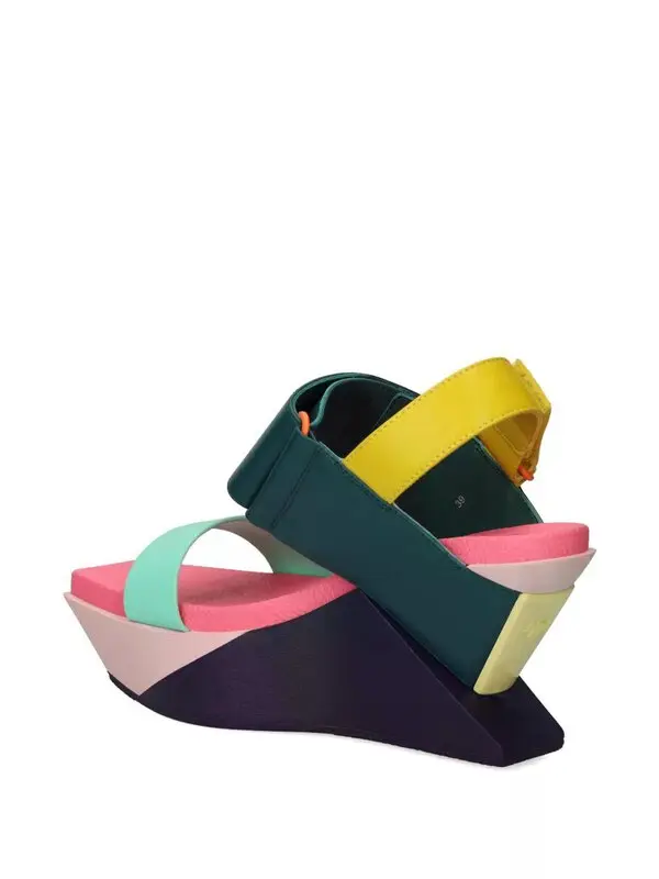 United Nude Delta Wedge Sandals - Green