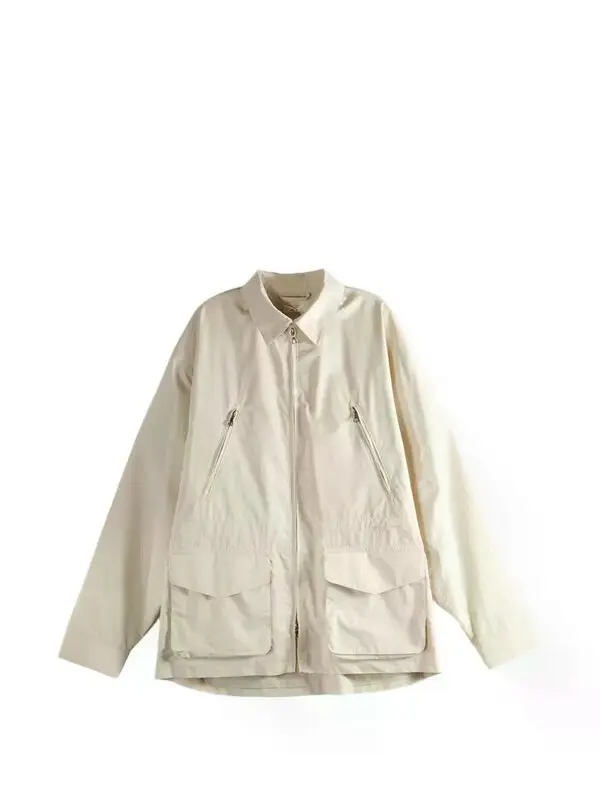 RIER Multi-pocket Zip-up Coat - Neutrals