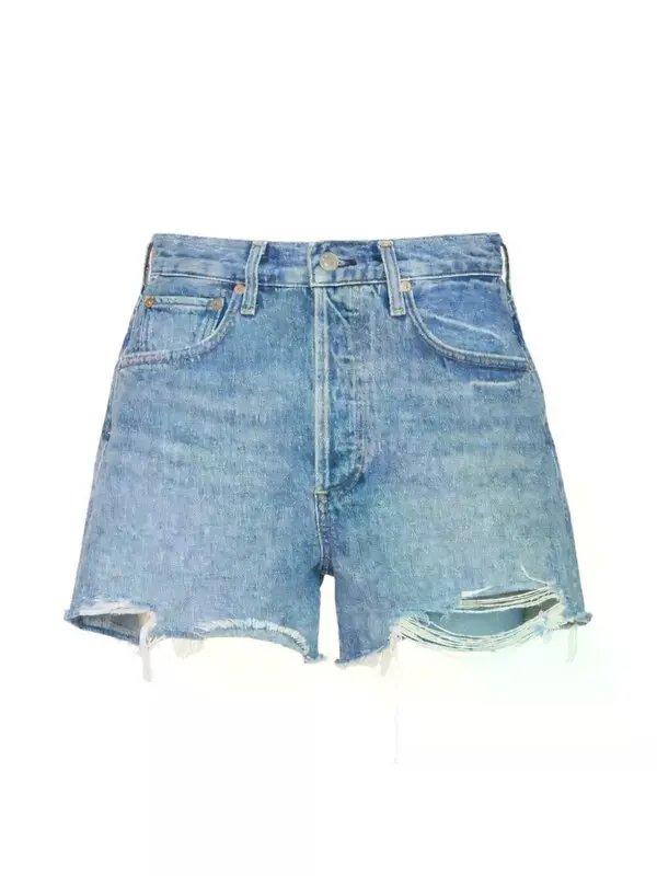 Citizens Of Humanity Marlow Distressed Denim Shorts - Blue