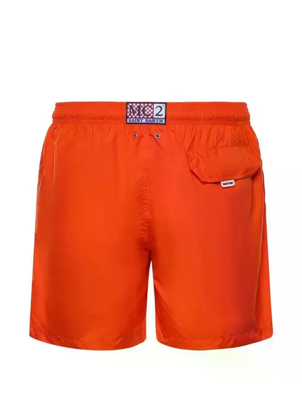 MC2 SAINT BARTH Logo-patch Swim Shorts - Orange