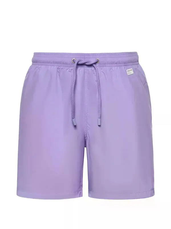 MC2 SAINT BARTH Logo-patch Drawstring Swim Shorts - Purple