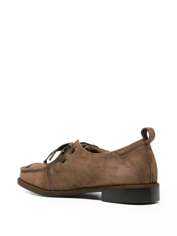 ADRIANNA FERETTI Suede Derby Shoes