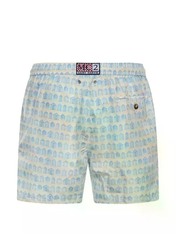 MC2 SAINT BARTH Printed Swim Shorts - Neutrals