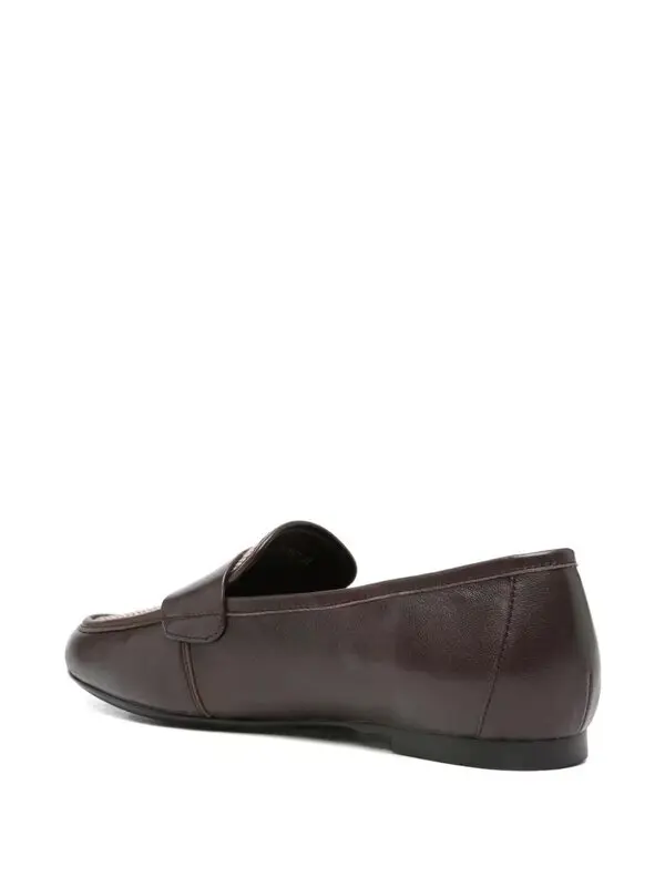 ADRIANNA FERETTI Panelled-detail Leather Loafers
