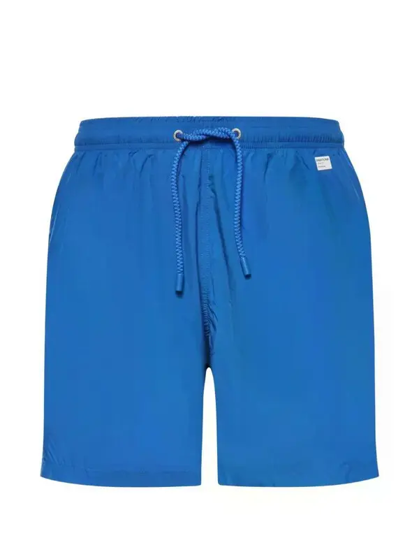 MC2 SAINT BARTH Logo-patch Swim Shorts - Blue