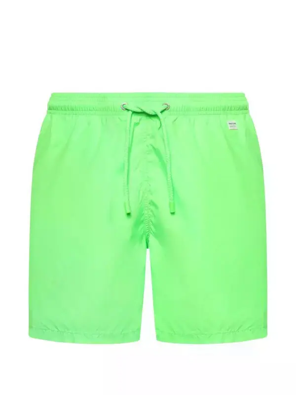 MC2 SAINT BARTH Logo-patch Swim Shorts - Green