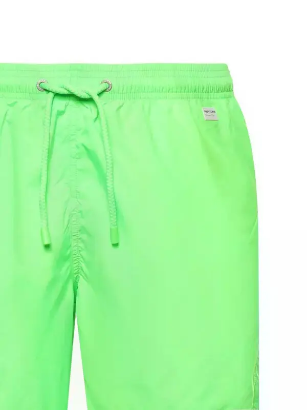 MC2 SAINT BARTH Logo-patch Swim Shorts - Green
