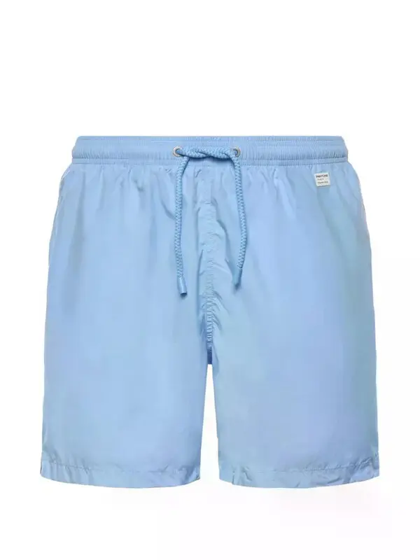 MC2 SAINT BARTH Logo-patch Swim Shorts - Blue