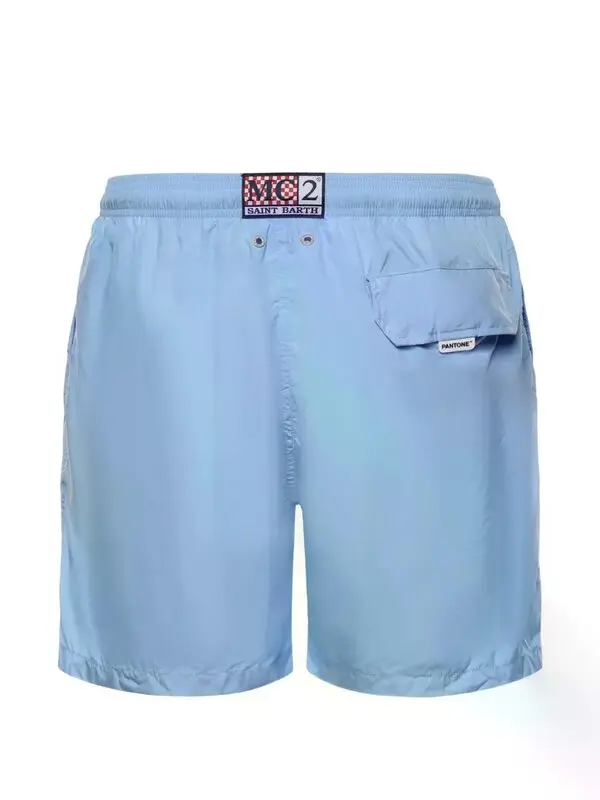 MC2 SAINT BARTH Logo-patch Swim Shorts - Blue