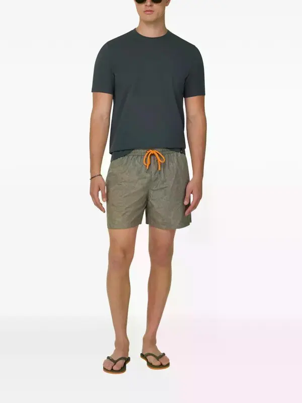 Boggi Milano Paisley-print Swim Shorts - Green