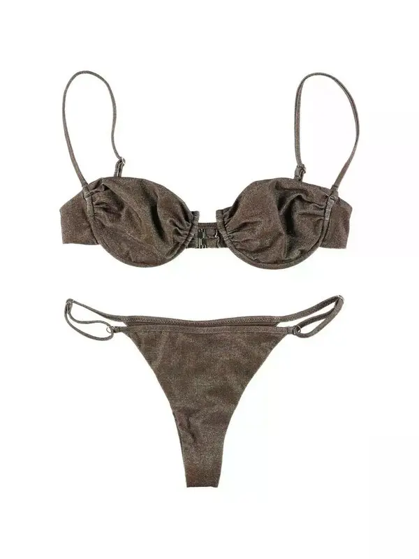 MATINEE Marina Gathered Bikini - Brown