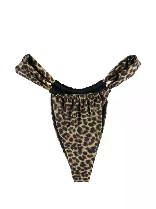 MATINEE Adele Leopard-pattern Bikini Bottoms - Brown