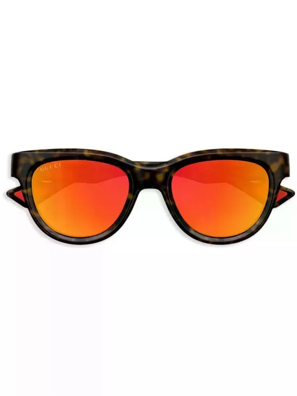 Gucci Rectangle-frame Sunglasses - Brown