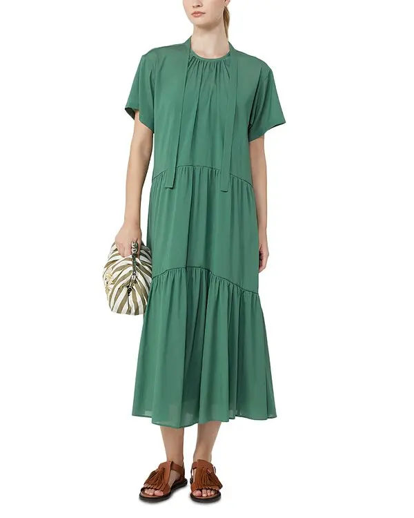 Max Mara Wkdalloro Tiered Dress
