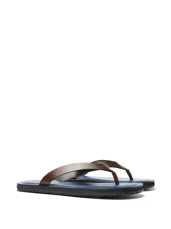SCAROSSO Ascanio Leather Sandals - Blue